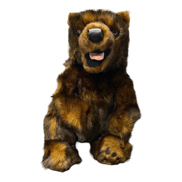 Disney | Toys | Disney Parks Hidden Mickey Feet Brown Bear Puppet Plush ...